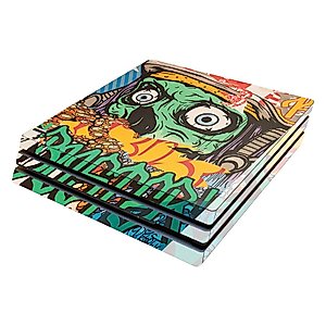 MightySkins Skin Compatible with Sony PS4 Pro Console - Zombie Attack | Protective, Durable, and Unique Vinyl Decal wrap Cover | Easy to Apply, Remove, and Change Styles | Made in The USA