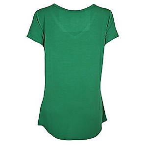 Ultra Game NBA Boston Celtics Womens Box Out Varsity Stripe Tee Shirt, Team Color, Medium