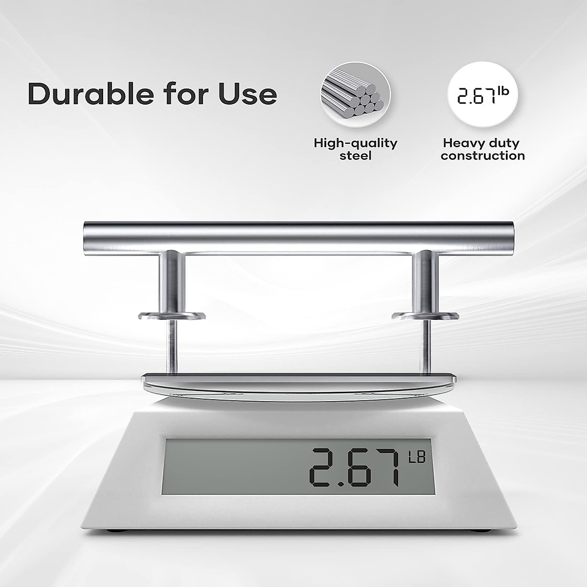 EaseLife 12" Stainless Steel Sliding Barn Door Handles and Pulls Flush Hardware Set, Double Sided, Brushed Finish, Easy Install, 2 Pack