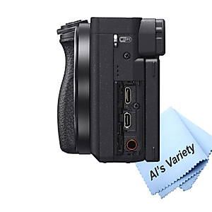 Sony a6400 Mirrorless Digital Camera Body Only (No Lens) + 64GB Memory + Case+ Steady Grip Pod + Tripod+ Software Pack + More (30pc Bundle)