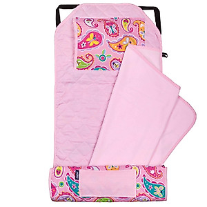 Wildkin 12 Inch Kids Backpack with Modern Nap Mat (Paisley)