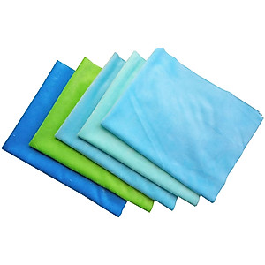 longshine-us 5pcs 19.7 x 15.8 Inch DIY Fabric Crystal Velvet Short Plush Decorative Cloth Jewelry Toy Fabric Sheet Pack DIY Craft Patchwork Sewing Squares Assorted Colors for Hobby Craft (Red)