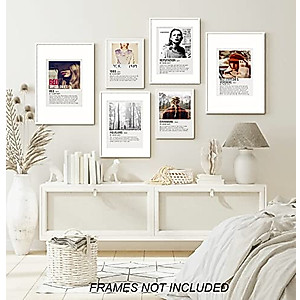 ZJNB Taylor Music Album Cover Limited Edition Posters, Music Posters (Set of 6, 8in x 10in, Unframed)