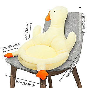 Fortuning's JDS Cute Cartoon Seat Cushion, Non Slip Floor Cushions Seating with Extra Waist Support for Kids and Adult, Floor Cushion for Kitchen Office Bedroom, Kids Girlfriend Gift