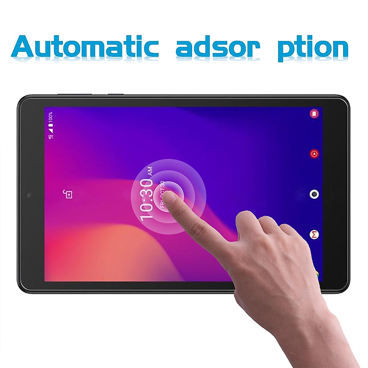 XunyLyee [2 Pack Screen Protector for Alcatel Joy Tab 2, Easy Installation Tempered Glass for Alcatel Joy Tab Kids 2 (8.0 Inch)