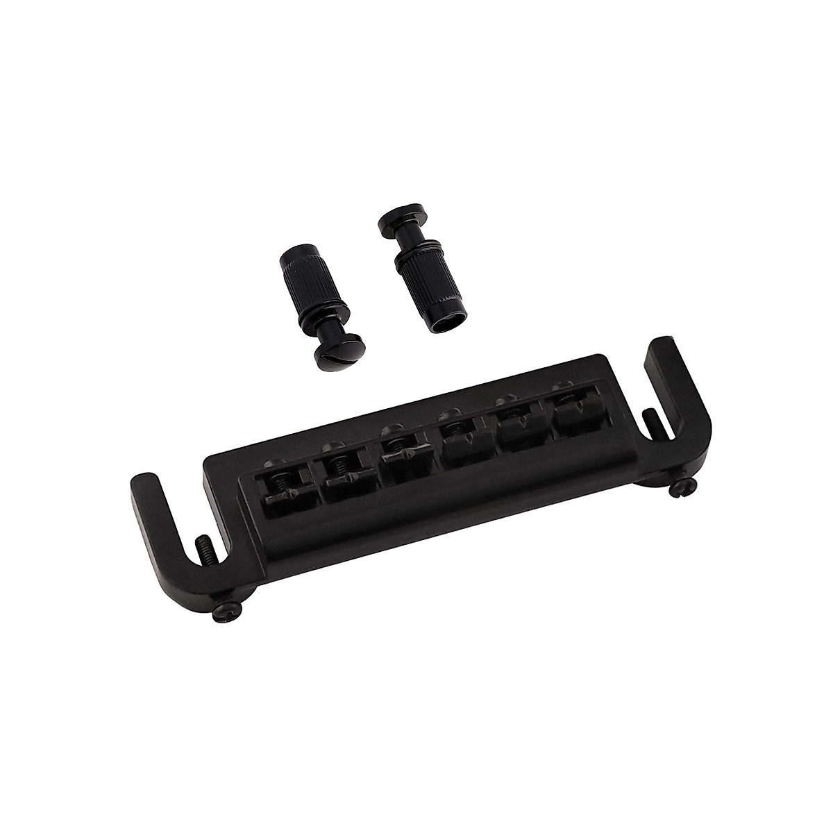 Bogart Adjustable Wraparound Guitar Bridge Combined bridge Tailpiece Compatible with Les Paul LP SG Style Electric Guitar Black. LYBM 004-Black