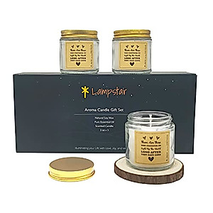 Memorial Candle Gifts Bereavement Present Sympathy Gift Ideas Lovers Friends Families, Natural Scented Candles - Candle Gift Set Vanilla Lavender (Vanilla Lavender, There are Those 3oz 3pack)