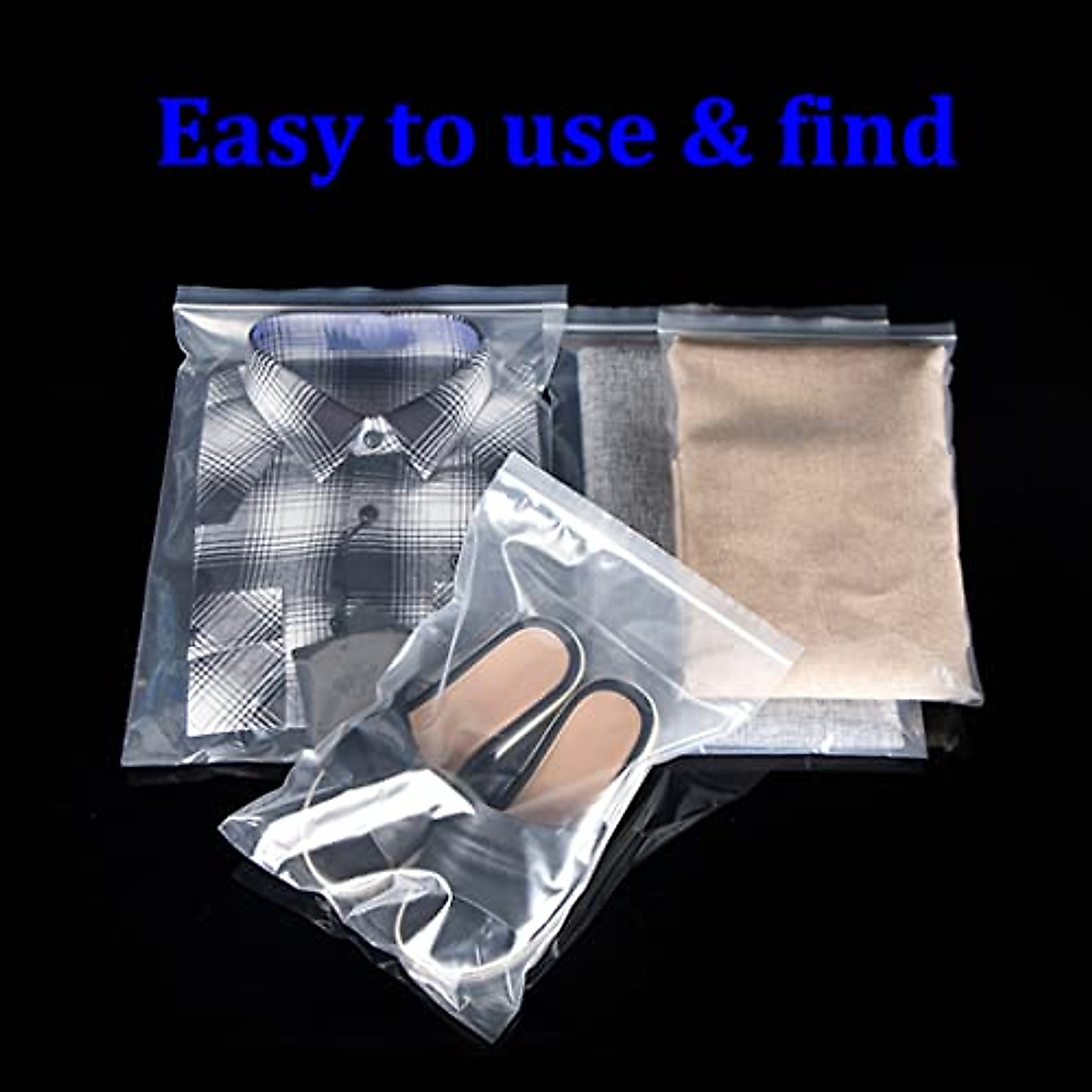 Jumbo Storage Bag 5 Gallon Freezer Bags Zip Easy Food Storage Bag Clear Meal Prep Bag Thick Durable 10 Pcs 17.7" x 23.6"