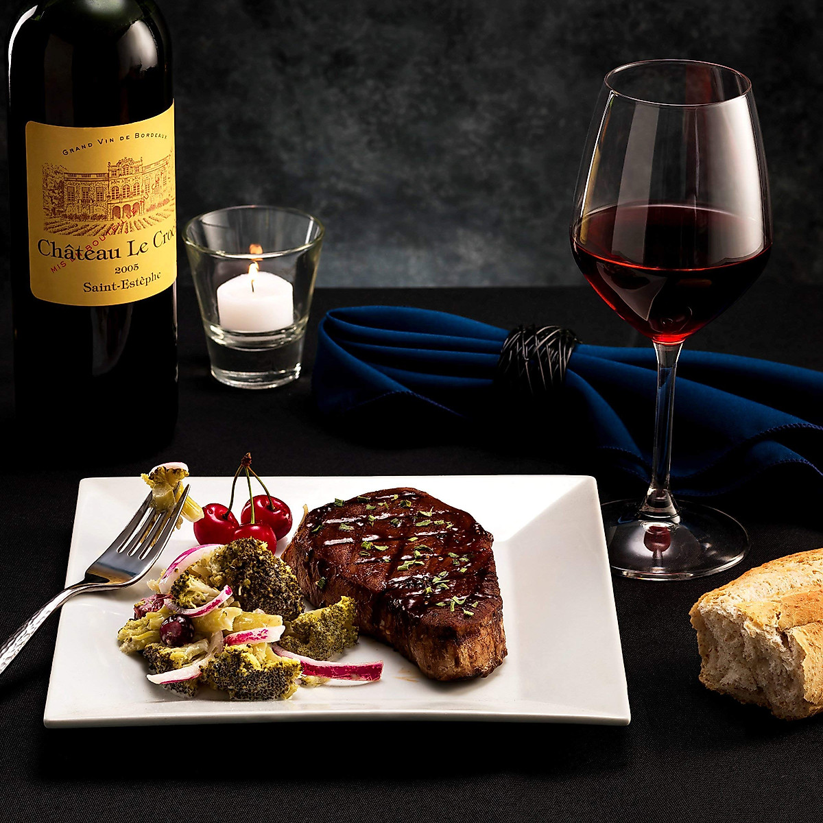 Paksh - 8 piece - Italian Red Wine Glasses 18 Ounce (4 Pieces) - and White Wine Glasses 15 Ounce (4 Pieces) Bundle, Lead-Free - Wine Glass, Shatter Resistant, Clear