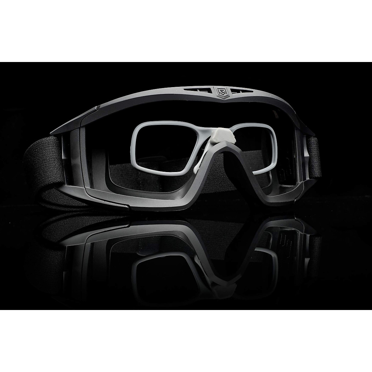 Revision Military Prescription Rx Carrier & Connector System, Gray, Compatible With Sawfly Eyewear, Desert Locust Goggles & More, Rx Inserts Not Included