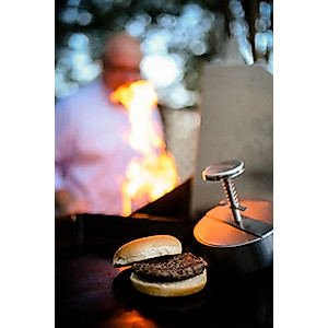 Hanerk XL Burger Press 5 1/2" inch Patty Maker, Easy to Clean Dishwasher Safe, Stainless Steel, 5 1/2 inch Diameter Burger Patty, Grill Tool, Patty Maker, Mold, Thin or Thick