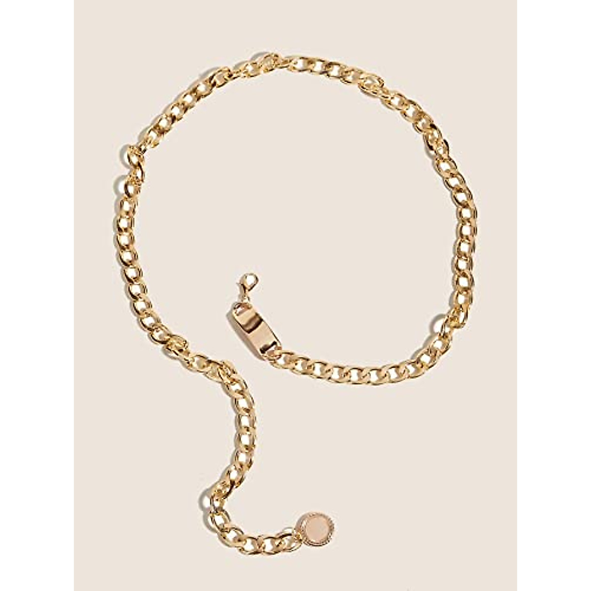 Verdusa Women's Chunky Waist Chain Belt Adjustable Body Link Gold one-size