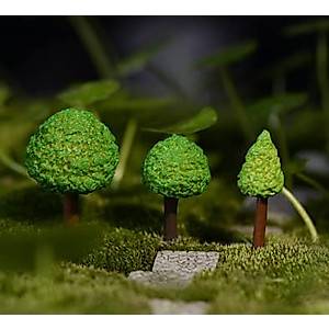 30PCS Model Trees Mixed Miniature Trees Mini Tree Model for Moss Bonsai DIY Crafts Fairy Garden Landscape Decor