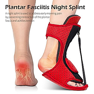 Draland Plantar Fasciitis Night Splint: 2 Pack of Upgraded Foot Brace for Plantar Fasciitis Achilles Tendinitis Pain Relief | Provide Optimal Comfort & Support Intensity | Easy Use & Both for Men Women