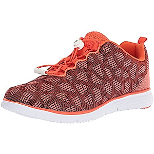 Propét Women's TravelFit Sneaker, Orange, 6.5 2E US