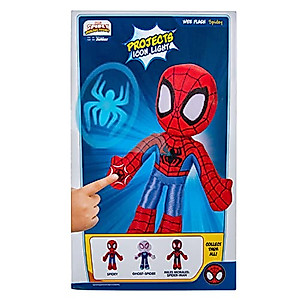 Spidey and His Amazing Friends Marvel’s Web Flash Spidey Plush - 9-Inch Plush with Light Up Signal - Toys Featuring Your Friendly Neighborhood Spideys