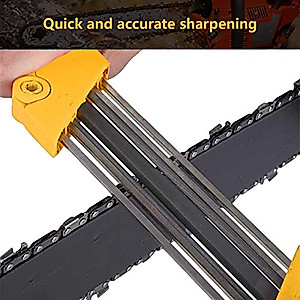 A-KARCK Chainsaw Sharpener for .325" P Saw Chain, 2 in 1 Easy File Chain Saw Sharpener