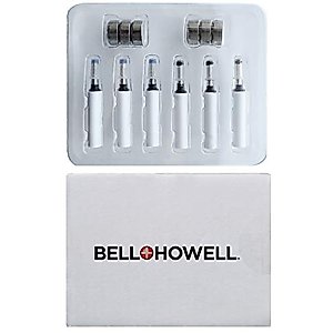 Bell+Howell Replacement Kit For Tac Pen Original and Deluxe – Includes 6 LR44 Batteries, 3 Black Ink Cartridges, 3 Blue Ink Cartridges