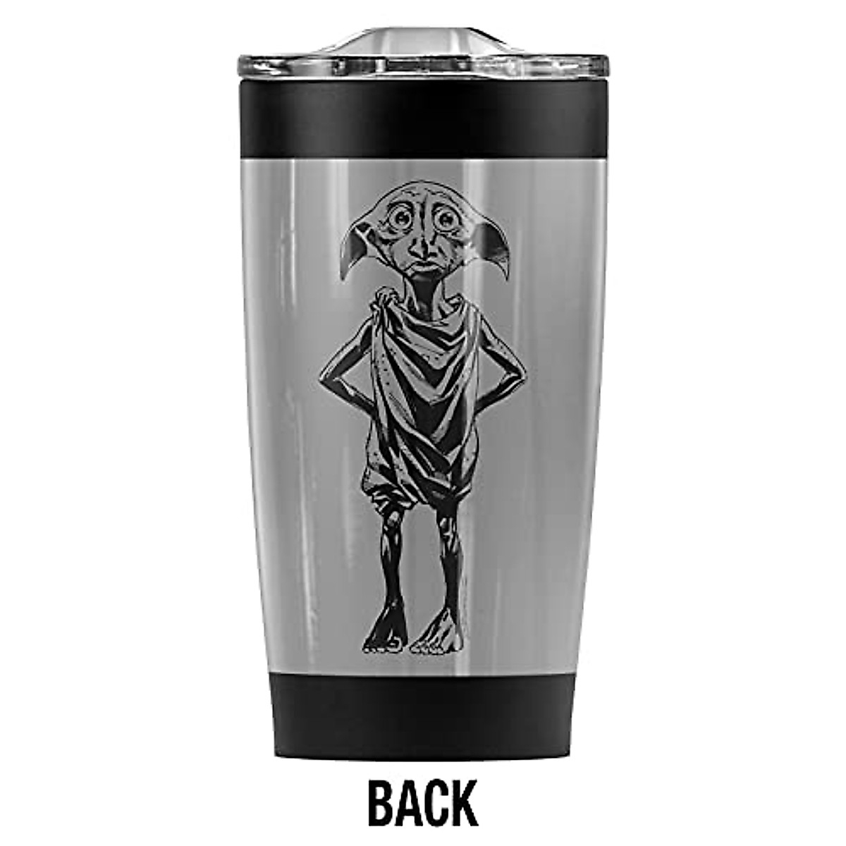 Logovision Harry Potter Dobby Stainless Steel Tumbler 20 oz Coffee Travel Mug/Cup, Vacuum Insulated & Double Wall with Leakproof Sliding Lid | Great for Hot Drinks and Cold Beverages