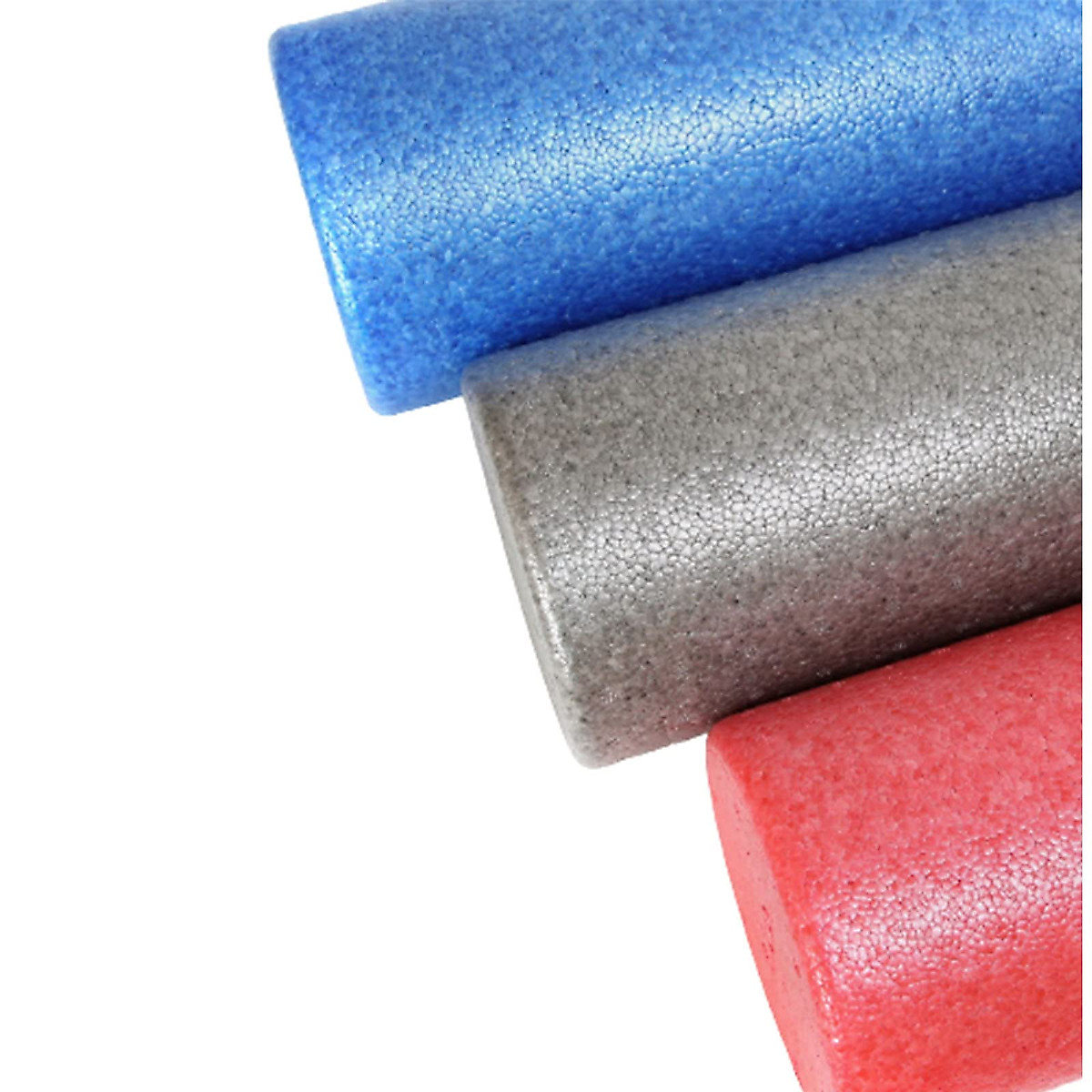 NC Foam Roller EPP Exercise Foam Roller High-Density Round Foam Roller Extra Firm High Density Foam Roller for Exercise, Massage, Muscle Recovery 12", 18", 24", 36" (Black, 12")