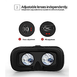 VR Virtual Reality 3D Glasses Vr Box 3D Goggles Headset Helmet Smart Glasses for Smart Phone Stereo (Color : 3)