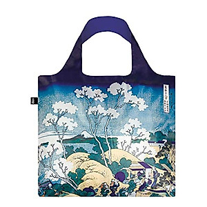 LOQI Art Lover Pocket, Hokusai Wave & Fuji Reusable Grocery Bags, One Size