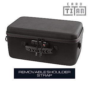 Card Titan Pro Graded Card Storage Box - Great CSG & PSA Graded Card Case with Zipper Lock - 36 Slot Trading Card Storage Box Fits 36 PSA or CSG Graded Slabs and Graded Cards