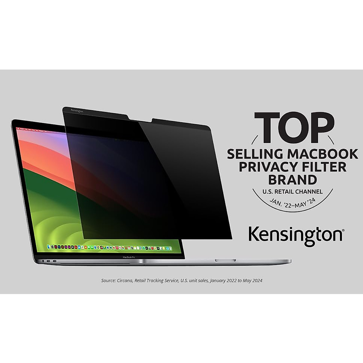 Kensington MagPro Elite Magnetic Privacy Screen for MacBook Pro 16” M1/M2 2021 & Newer (K58371WW)