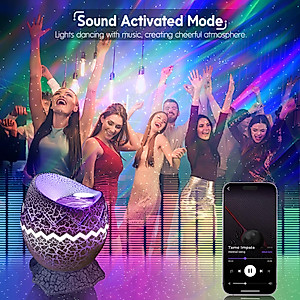 Rossetta Star Projector, Galaxy Projector LED Lights for Bedroom, Remote Control & White Noise, Night Light for Kids Room, Adults Home Theater, Party, Room Decor, Gift for Christmas, Birthday