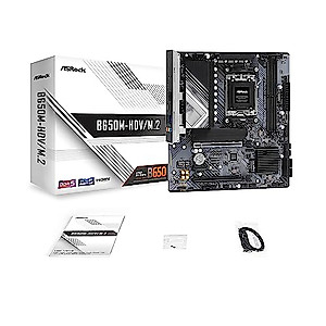 ASRock B650M-HDV/M.2 Supports AMD Socket AM5 Ryzen 7000 Series Processors
