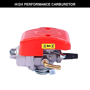 100cc Bicycle Engine Kit, 2-Stroke Gas Motor Bike Kit Air-Cooling Bicycle Motorized Full Set Super Fuel-efficient for Most 26" /28" Bikes Bicycle Scooter…