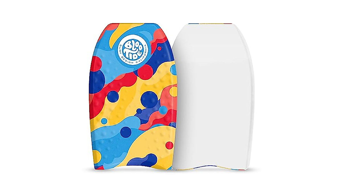 Bloo Tide 22in Mini Bodyboard for Kids & Adults - Soft Foam Water Board