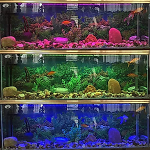 GreenSun LED Aquarium Light, Fish Tank Light with Remote Control, IP68 Submersible Waterproof Strip Bar Light,RGB Color Changing, 3.8 Watts 11inch/28cm