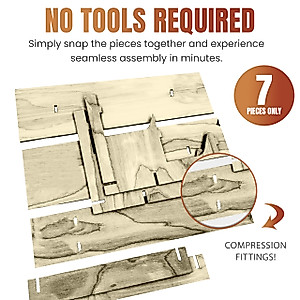 3-Tier Straight Wooden Retail Table Display Stand with Shelves for Products - Portable | 3 Step Straight Display Rack for Retail Table Top, Counter Top, Craft Shows, Farmers Market, Tradeshows 9.5" L