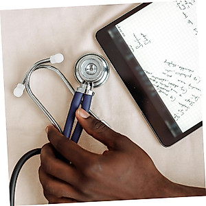 1 Set Stethoscope Diaphragm Ear Tips for Silicone Diaphragms White Ear Plugs Stethoscope Ear Tips Replacement Diaphragm for Stethoscope Earphone Suite Child