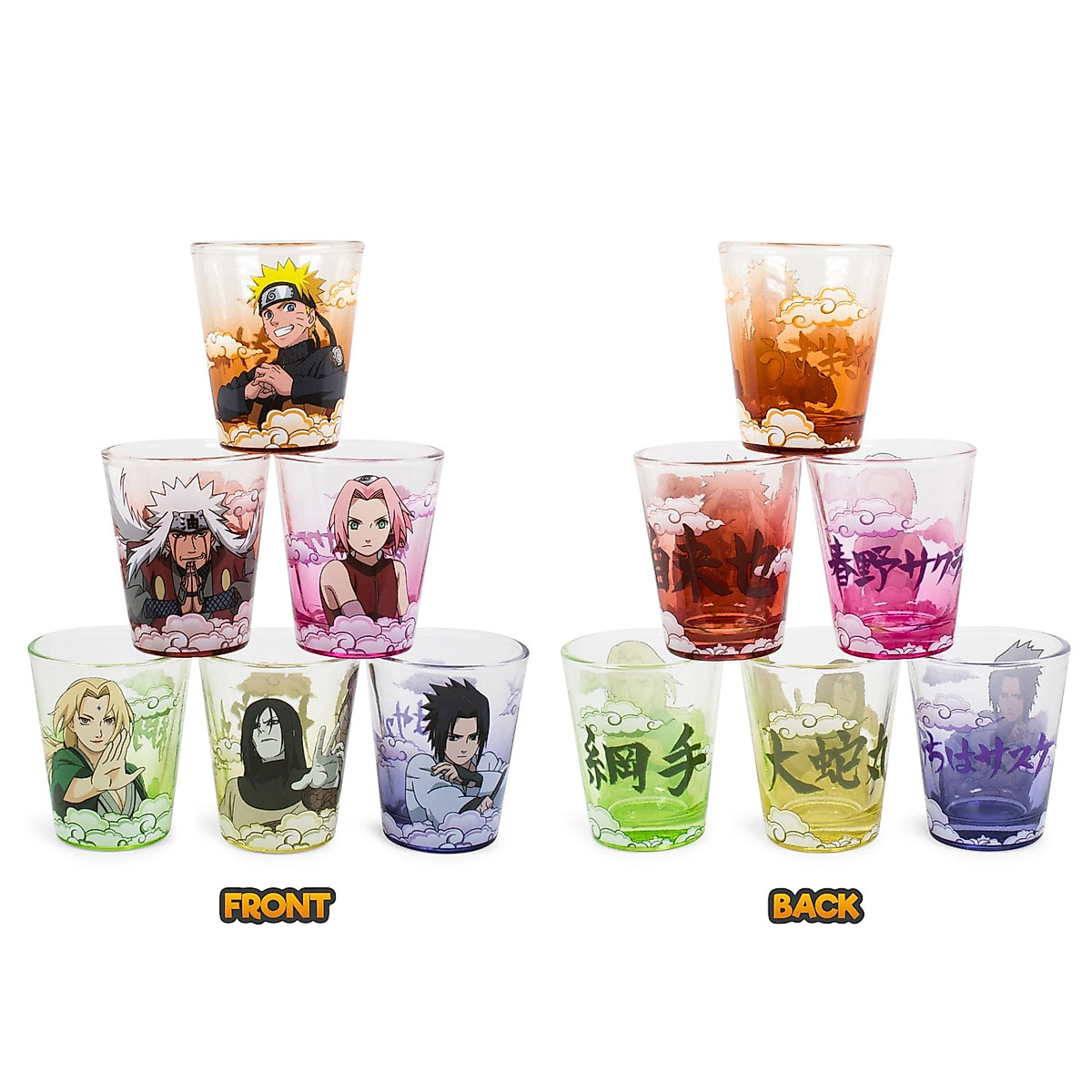 JUST FUNKY Naruto 2-Ounce Round Shot Glass Blind Pack | One Random