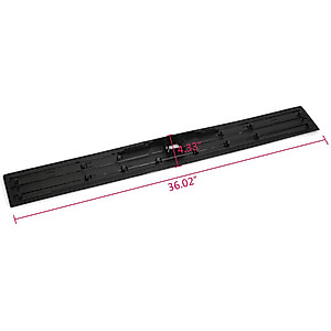 CHEDA Step Tailgate Molding Trim, Compatible with 2015-2019 Ford F-150, Flexible Flex Cap Mad w/Release Button (Will Not Fit Super Duty)