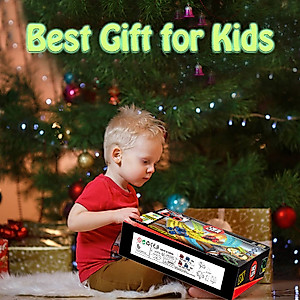 Race Car Track Toy for Kids, 200pcs Flexible Tracks of Glow in The Dark with 1 LED Light-Up Race Car for 3 4 5 6 7 Years Old Boys Girls Toddler, 19Ft Train Track Set Can be Build in Various Ways