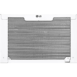 LG 8,000 BTU Smart Window Air Conditioner, Cools up to 350 Sq. Ft, Smartphone and Voice Control Works ThinQ, Amazon Alexa and Hey Google, Energy Star, 3 Cool & Fan Speeds, 115V, 8000, White