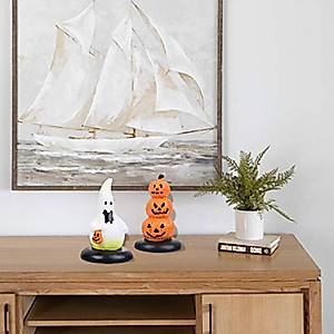 VOSAREA Halloween Mini Pumpkin Doll Decorations Autumn Tabletop Home Desktop Decor for Halloween Party Thanksgiving Autumn