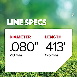 Oregon Gatorline 1-pound Round String Trimmer Line of .080-inches x 413-feet – Fits Most Trimmer Types (21-380),Green