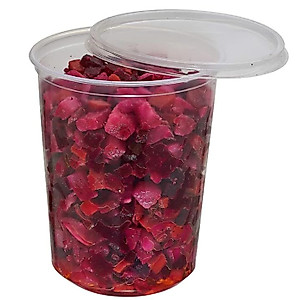 VeZee Lightweight - 32oz - Clear Disposable Round Food Storage Deli Containers with Lids To-Go, Microwavable, Leak Proof, BPA-free : Set of 100