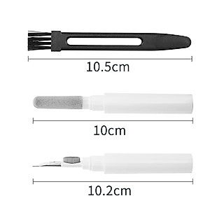 YAODHAOD Cleaner Kit for Airpod, Airpods Pro 1 2 3 Cleaner Kit, 3 in 1 Multifunction Bluetooth Earbuds Cleaning Pen with Soft Brush for Phone Charging Port,Earbuds,Earpods,Earphone,Headphone (White)