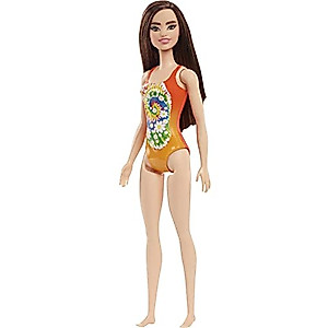 Barbie Beach Doll in Orange Swimsuit