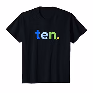 10th Birthday Shirt Boy 10 Year Old Ten | Party Ideas Age 10 T-Shirt