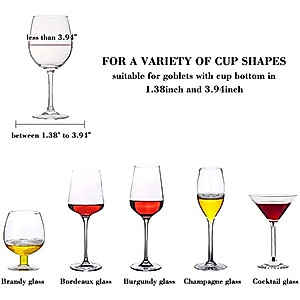 Wine Glass Shelf, Upside-down Home Goblet Iron Art Shelf, Wine Glass Hanging Storage Rack(Brown, 5 Rows 1 Pack)