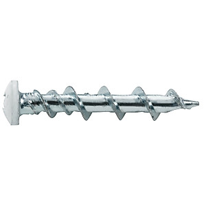 The Hillman Group 591295 Walldog Pan Head Phillips Screw, 1-1/4-Inch, White, 4-Pack
