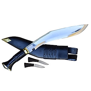 GK&CO. Kukri House Official Issued - Genuine Kukri/Khukuri - 13-inches Blade Service No.1 Highly Polished Knife - Handmade in Nepal…..