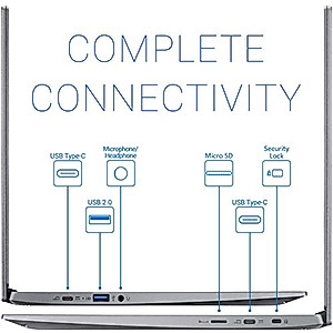 Acer Chromebook 715, Intel Core i3-8130U, 15.6" Full-HD 1080p Screen, 4GB DDR4, 128GB eMMC - CB715-1W-35ZK, Steel Gray