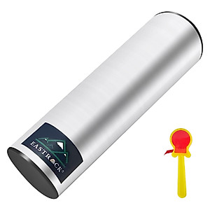 EASTROCK Double Row Tambourine and Stainless Steel Cylinder Shaker Hand Held Percussion Instrument for Kids, Adults, Professional Band Accompaniment